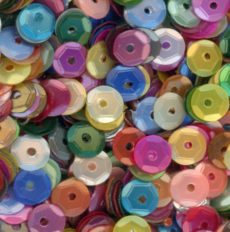 5mm Slightly Cupped Satin Sequins – Cartwright's Sequins